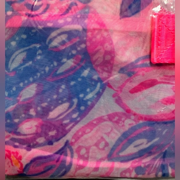 Lilly Pulitzer | Bags | Nwt Lilly Pulitzer Snappy Turtle Mesh Bag ...